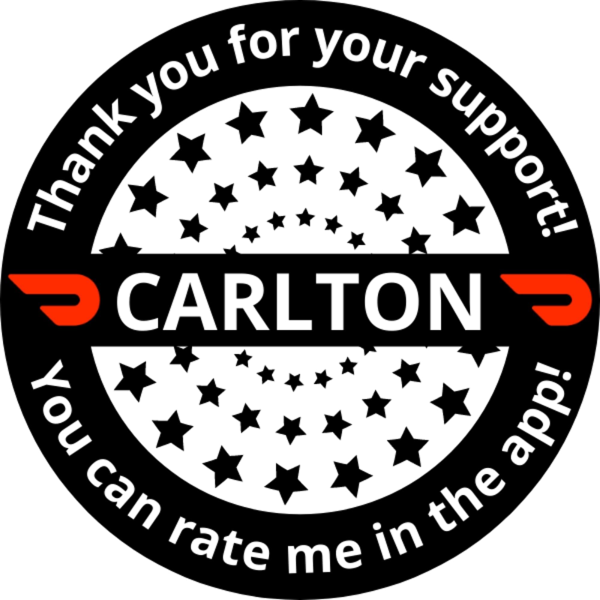 Amazon.com : Personalized Eats Delivery Driver Stickers for Customer ...