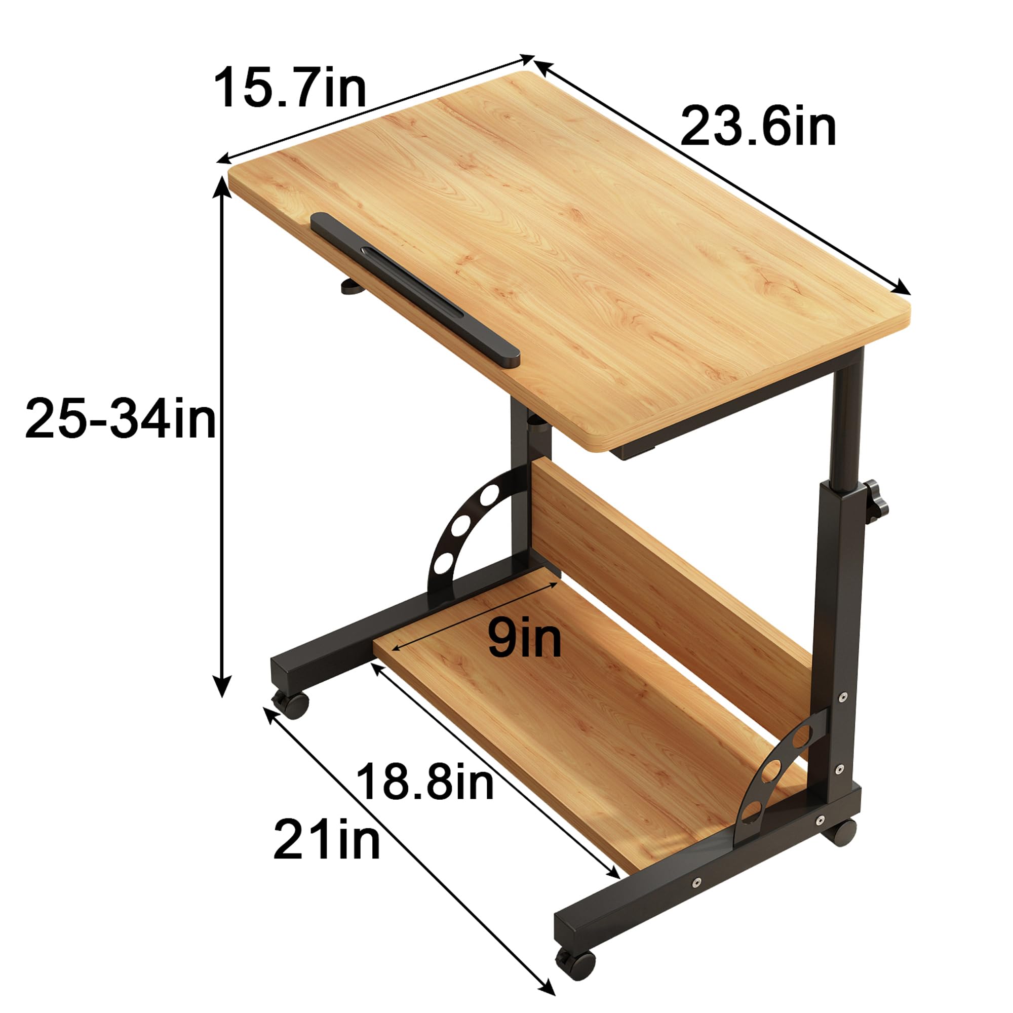 Snapklik.com : Furist Overbed Table, Bed Desk, Mobile Standing Desk ...