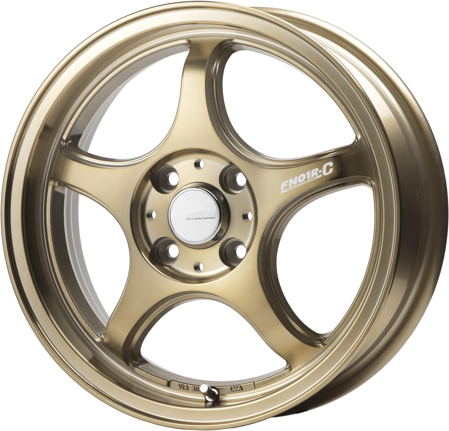 Amazon.co.jp: 5ZIGEN FN01R-C STV アルミホイール 1本 15inch×5.5J +38 PCD100-4穴 ...