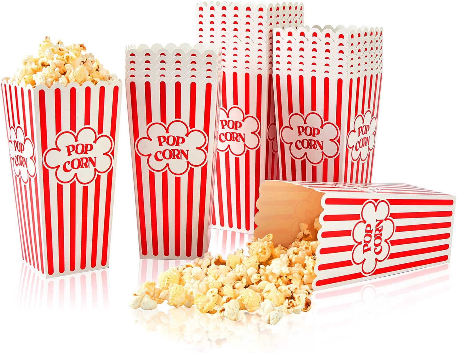 Amazon.com: MAQIHAN 18PCS Popcorn Boxes Containers - 46oz Square ...