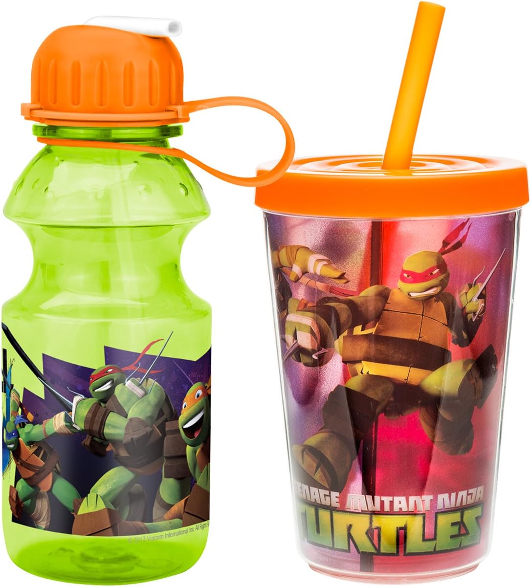 Amazon.com | Teenage Mutant Ninja Turtles 2 piece Hot/Cold Beverage Set ...