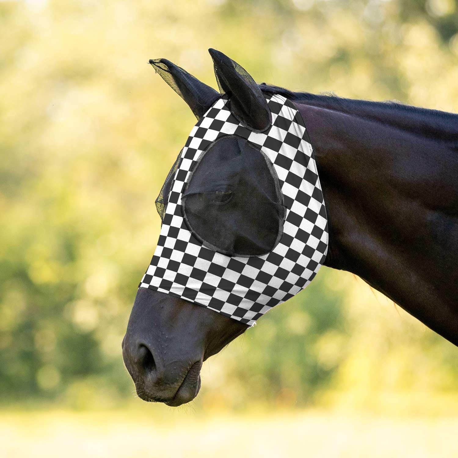 Amazon.com: Jeffers Expression Lycra Horse Fly Mask – Full Size, Skater ...