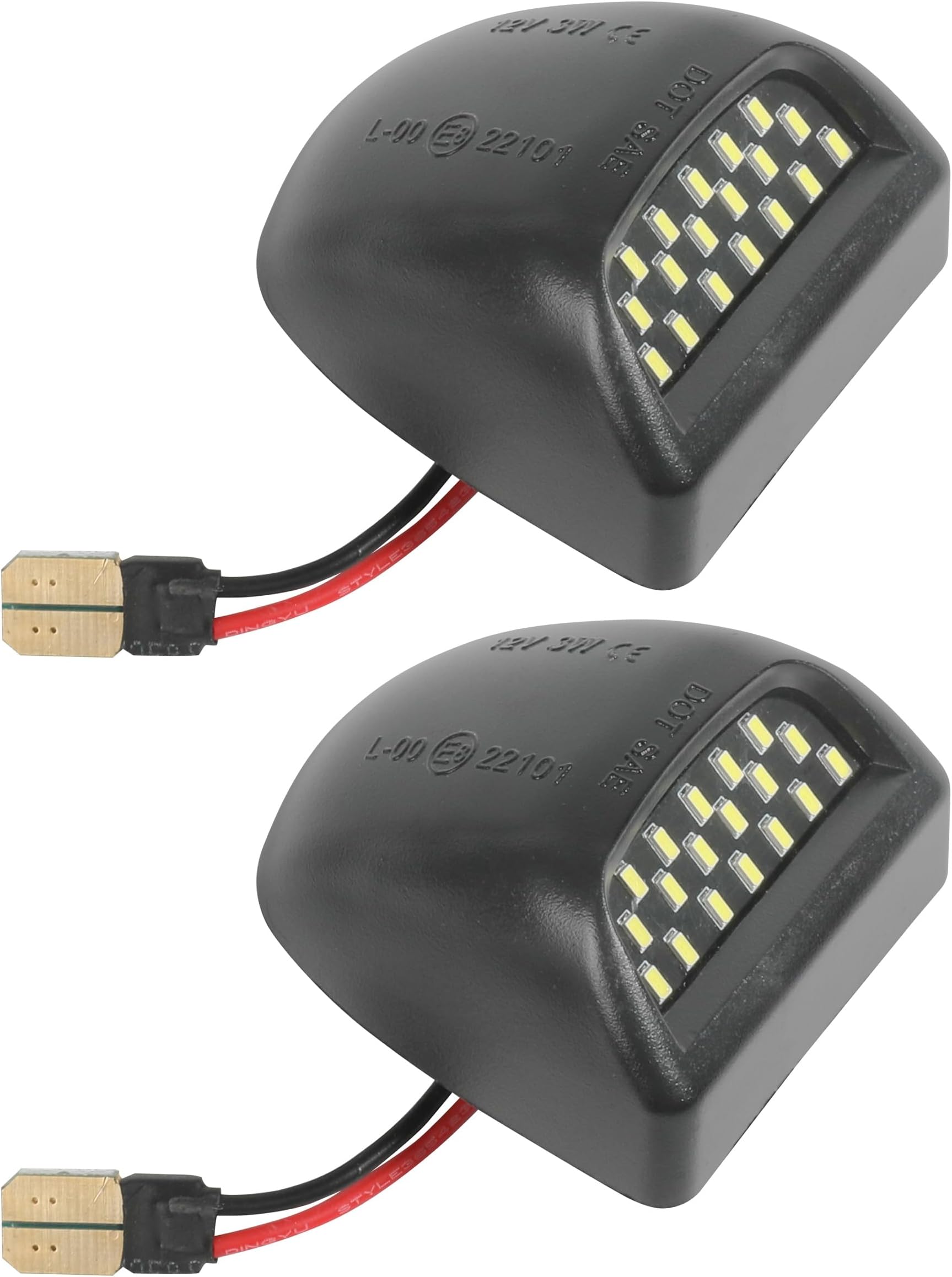 Amazon.com: RACOONA 2PCS License Plate Light,LED License Plate Light ...