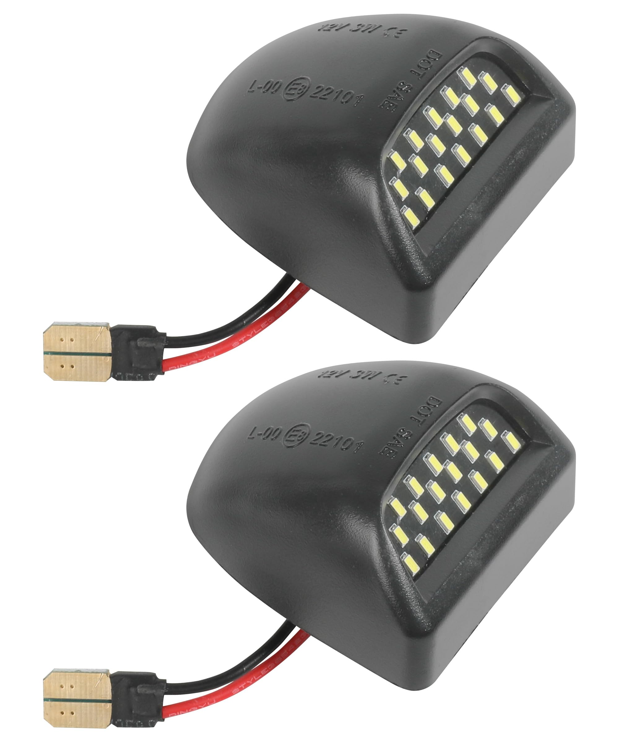 Amazon.com: RACOONA 2PCS License Plate Light,LED License Plate Light ...