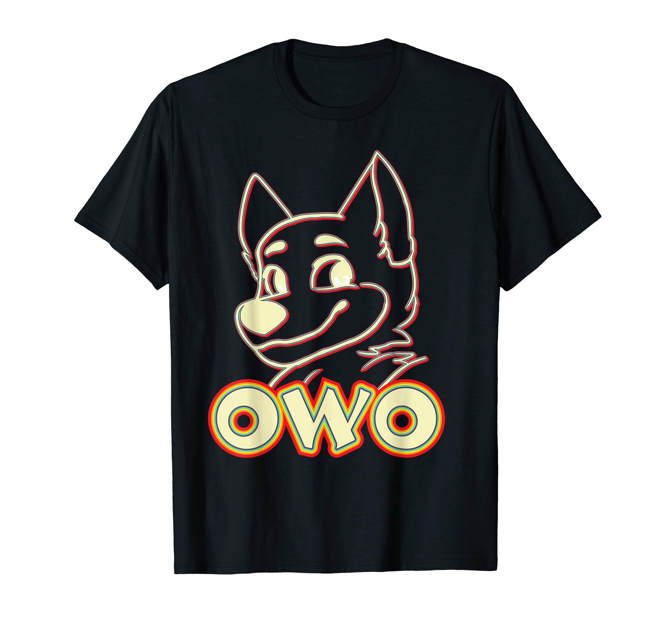 Buy OWO Fursuit cute kawaii furry Dog fursuit OwO saying T-Shirt Online ...