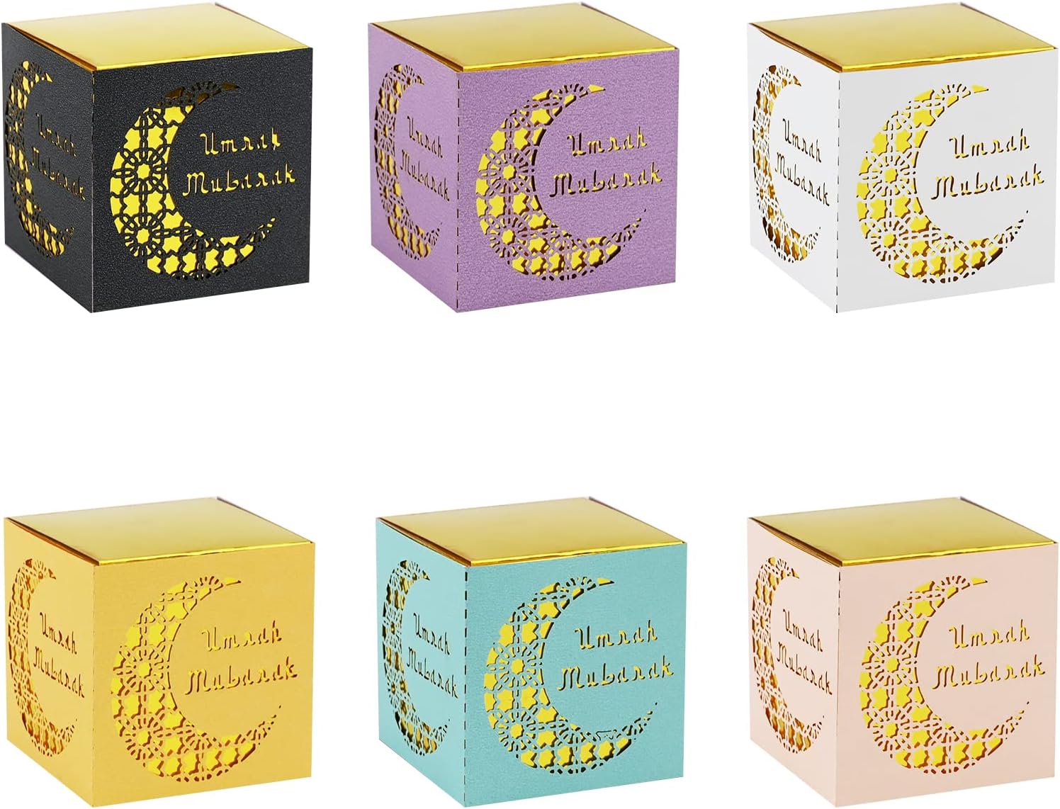 30 Pièces Mubarak Boite de bonbons Ramadan Boite Cadeau Boîte Mubarak ...