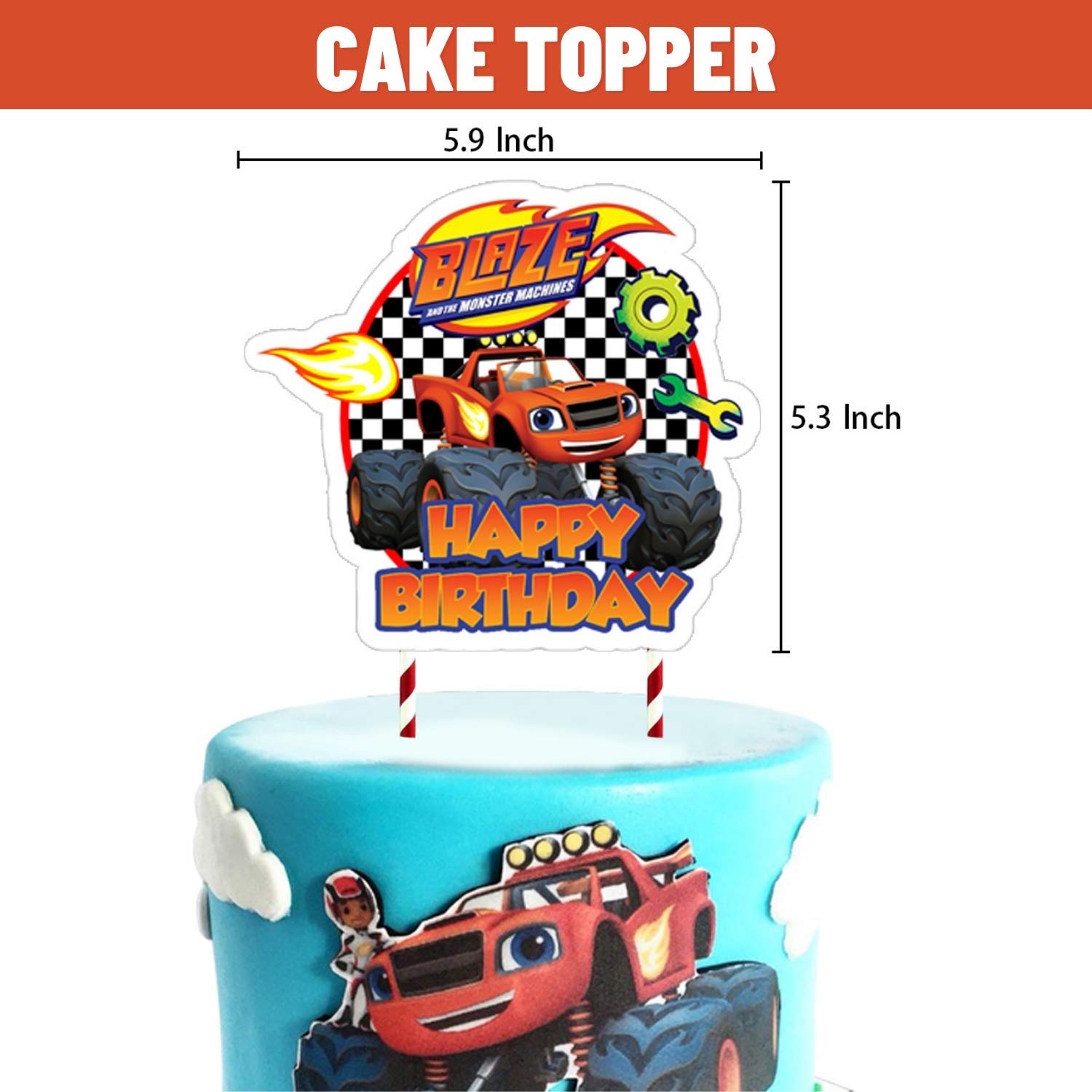 Nelton Birthday Party Supplies For Blaze and the Monster Machines ...