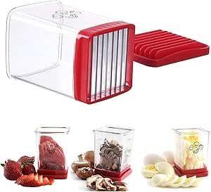 KIIDAS Cup Slicer Fruit Cutter - Handy Stainless Steel Grape and Egg ...