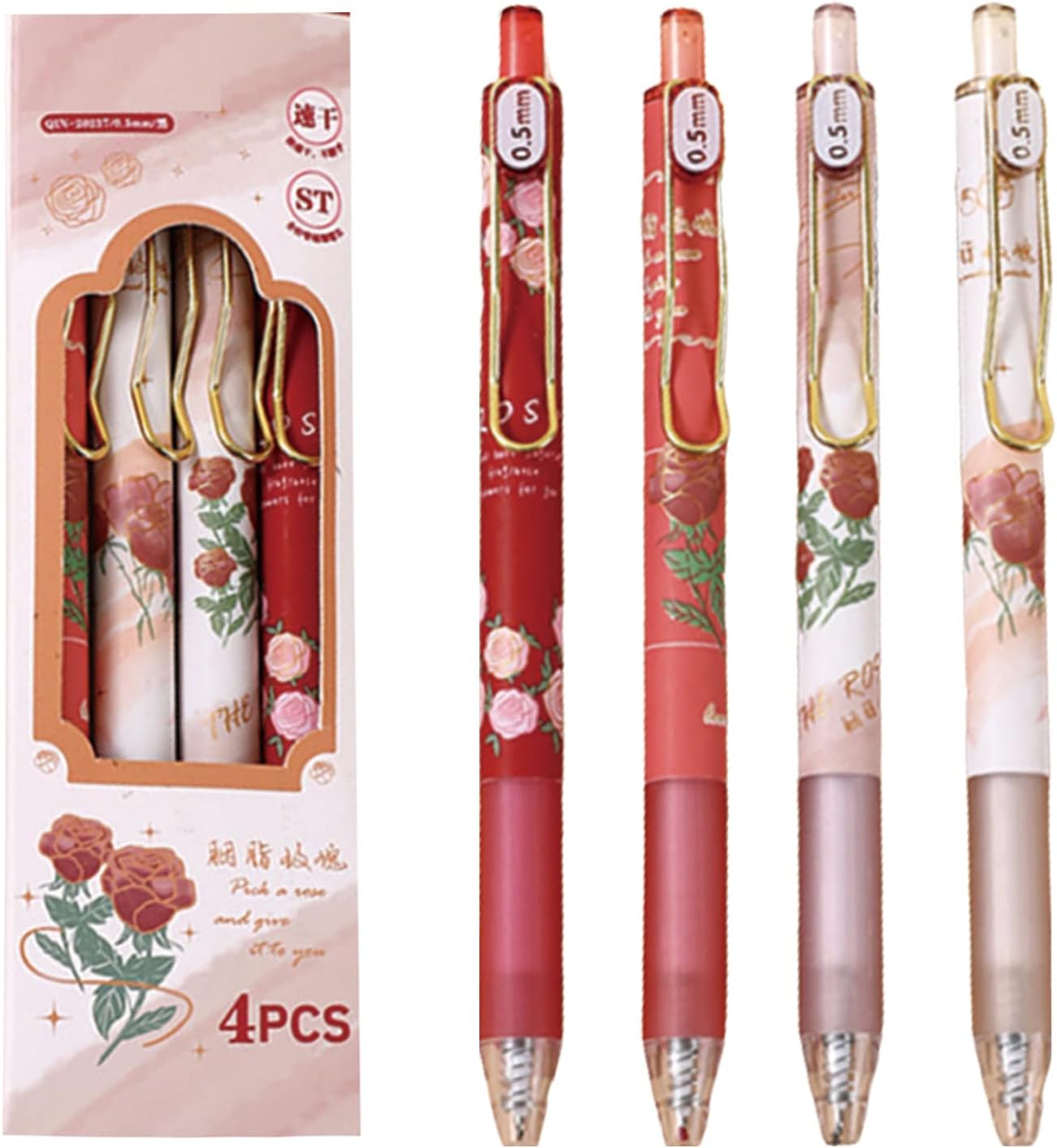 Amazon.com: MOZXIRZ 6 Pcs Erasable Gel Ink Pens Retractable Pens Cute ...
