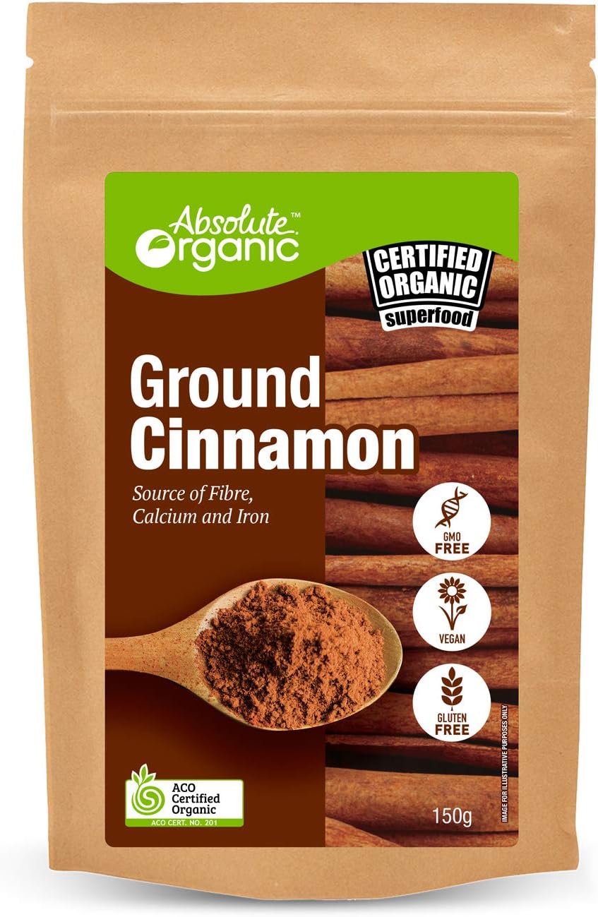Absolute Organic Ground Cinnamon Powder, 150 g : Amazon.com.au: Pantry ...