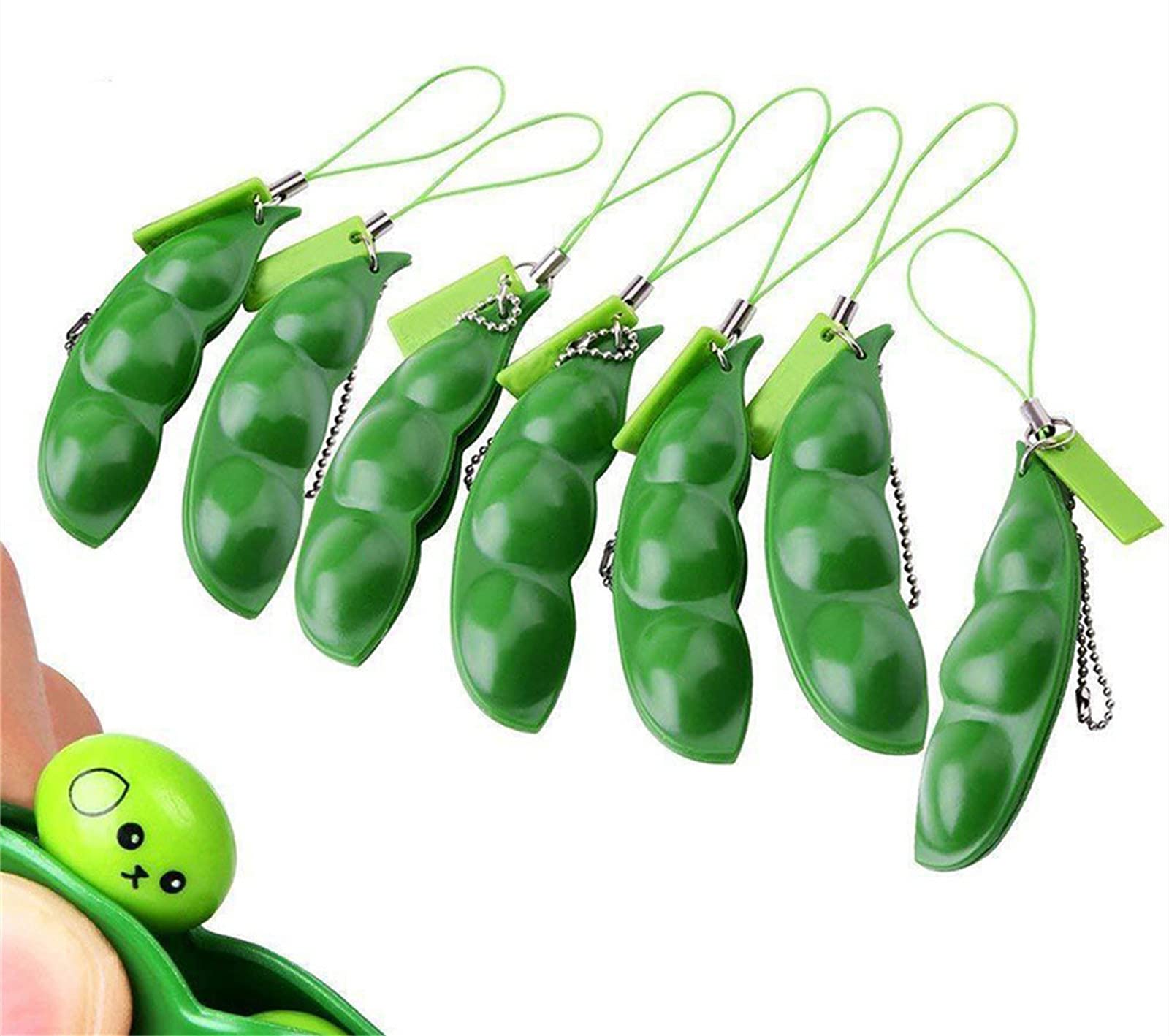 Tibdala Pea Popper Fidget Toys, 12 Packs Funny Facial Expressions ...
