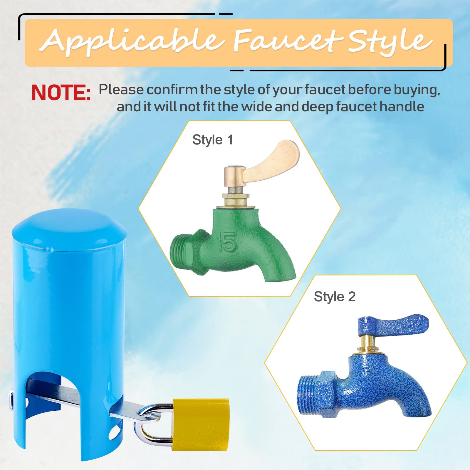 Snapklik.com : Ibnotuiy Outdoor/Garden/Kitchen Hose Tap Lock - Anti ...