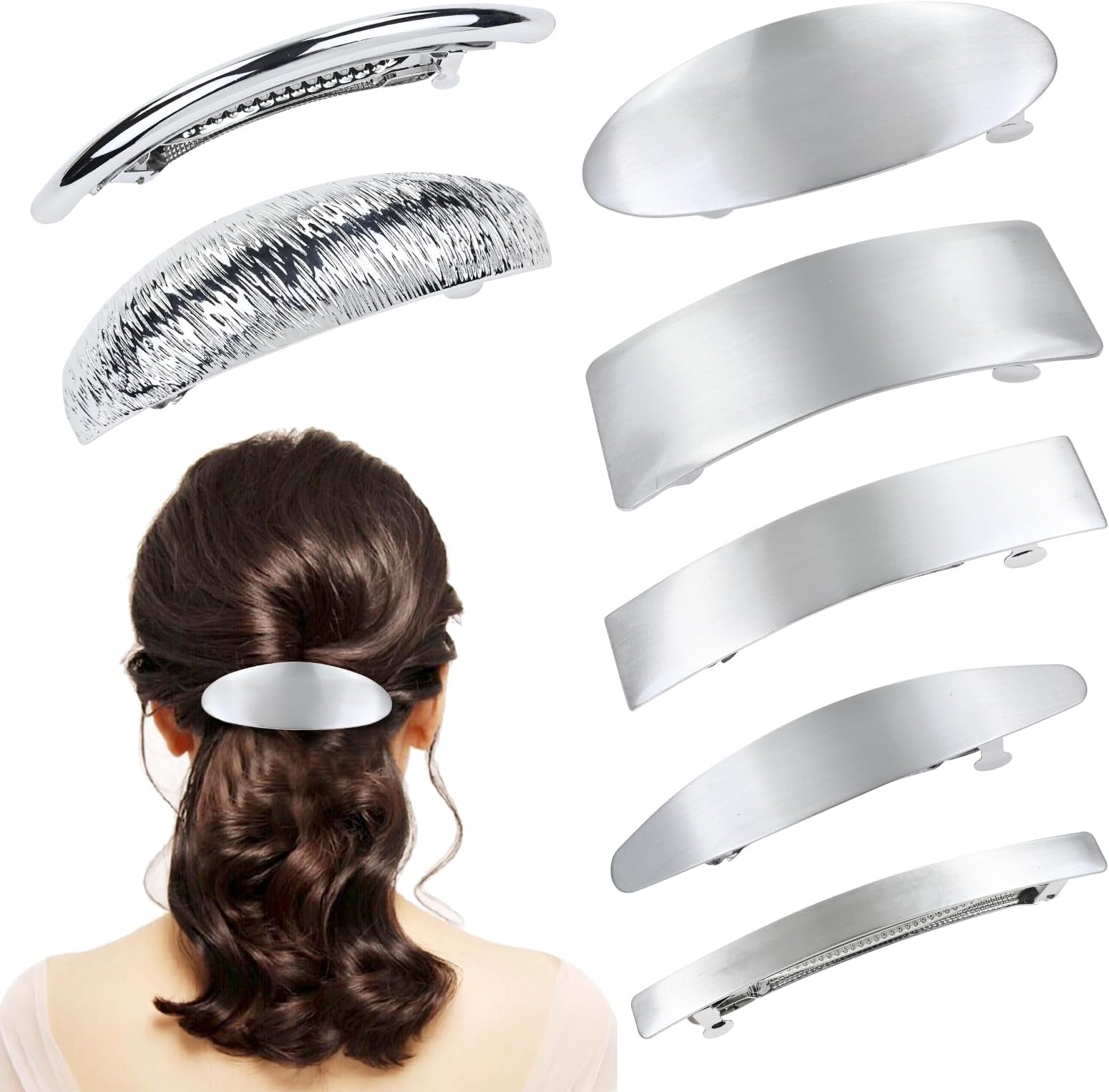 Amazon.com : DeD Pack of 5 Women Hair Clips Metal Hair Pins Simple ...