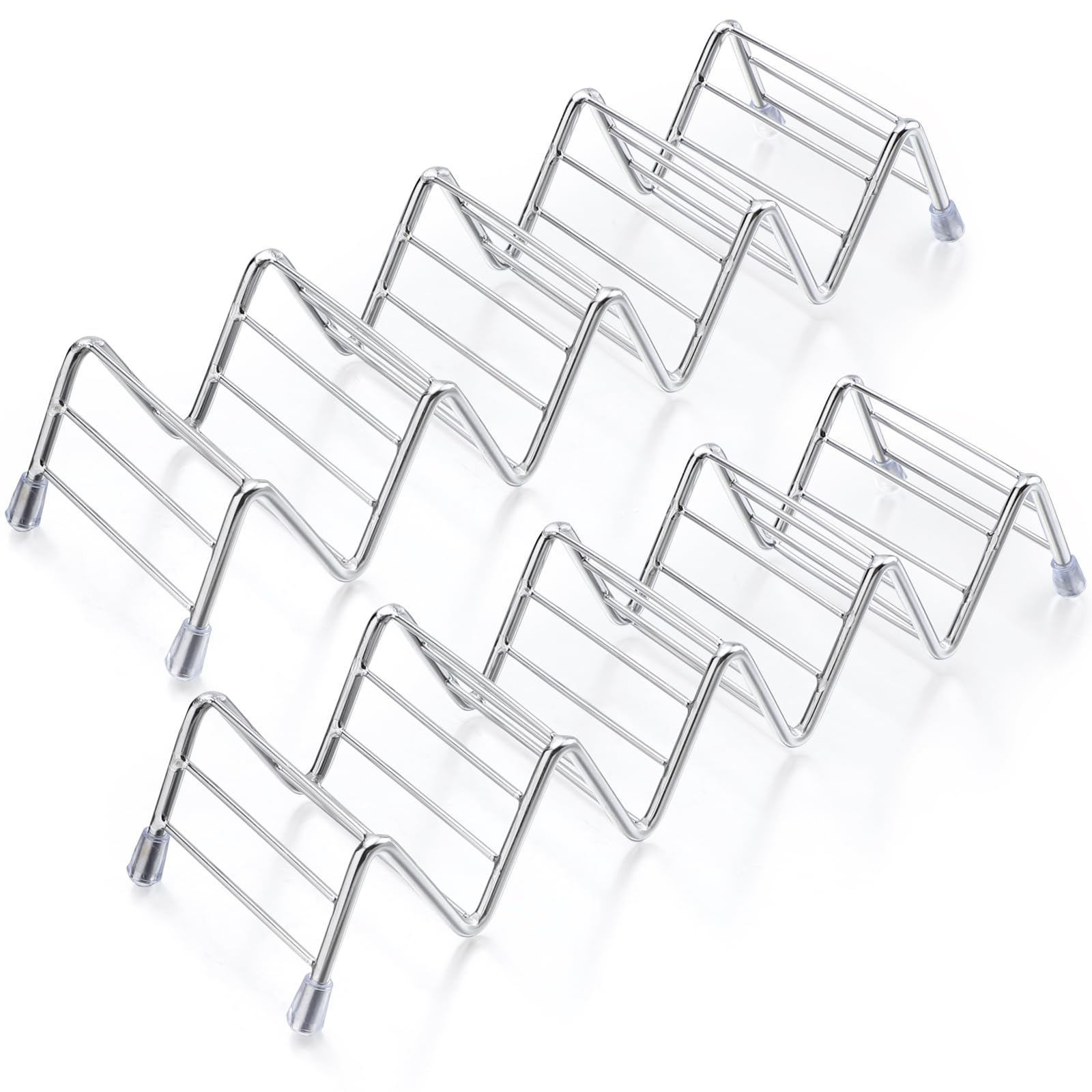 Amazon.com: Taco Holder Set of 2 Stainless Steel Taco Holder Stand ...