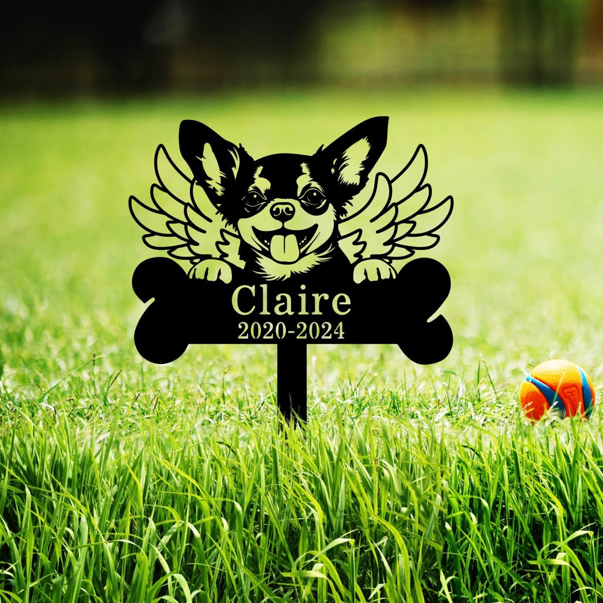 Amazon.com: Goodqueen Personalized Chihuahua Dog Memorial Stake Grave ...