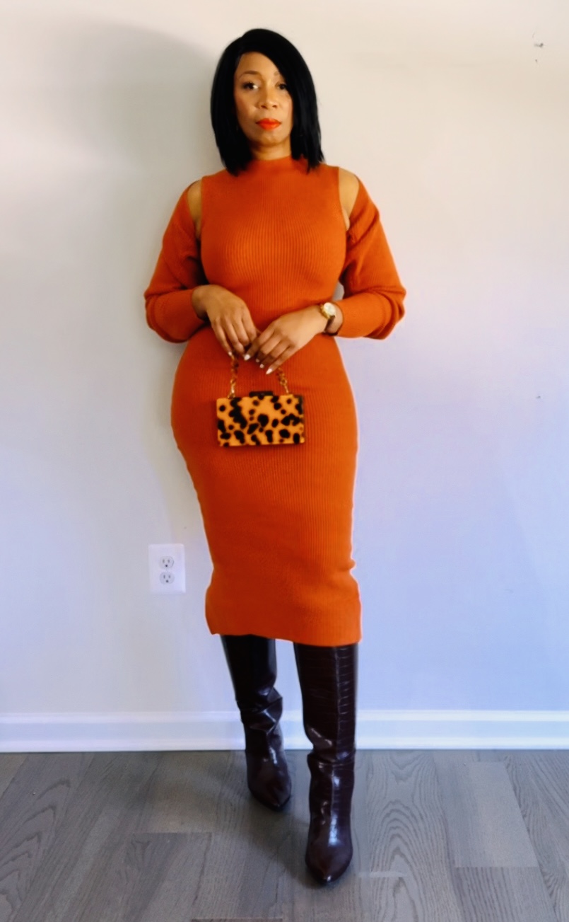 Watch Styling Video - 2 Piece Bodycon Sweater Dress on Amazon Live