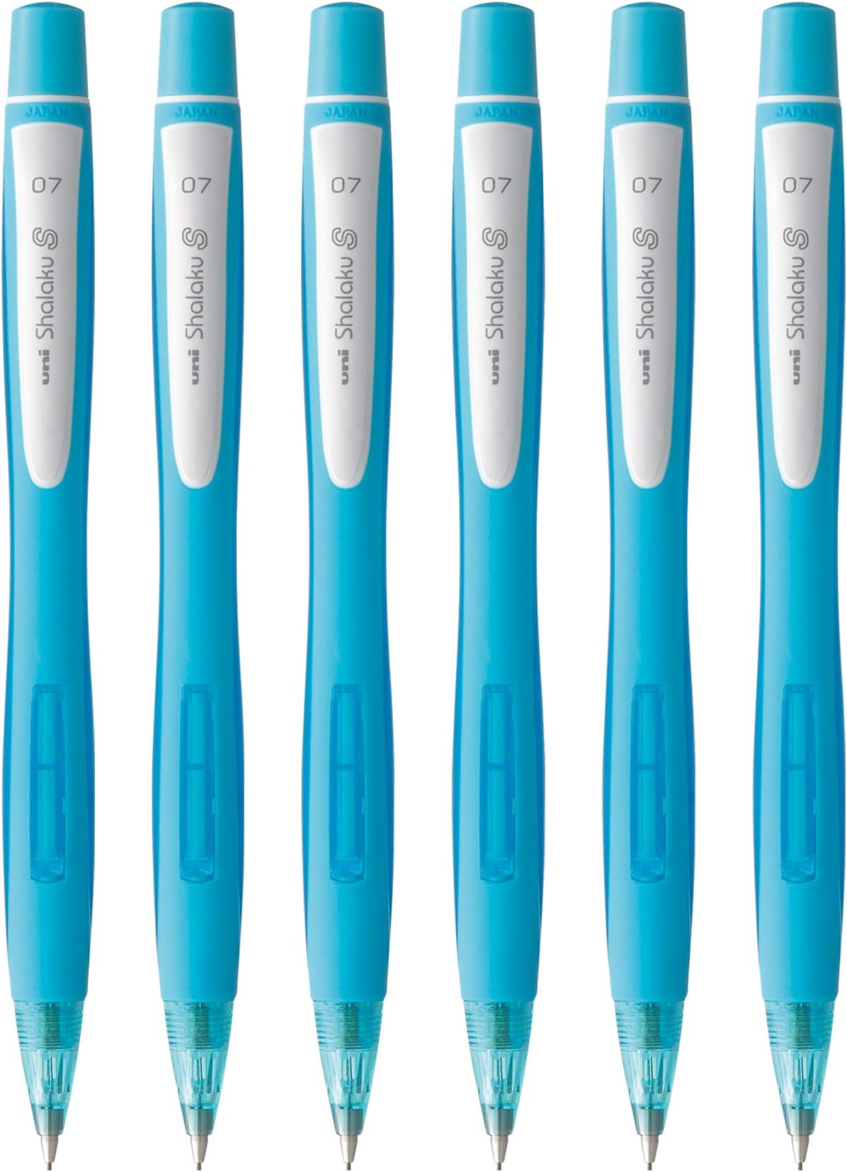uni-ball Shalaku M7-228 Mechanical Pencil (Blue Body Color, Pack of 6 ...