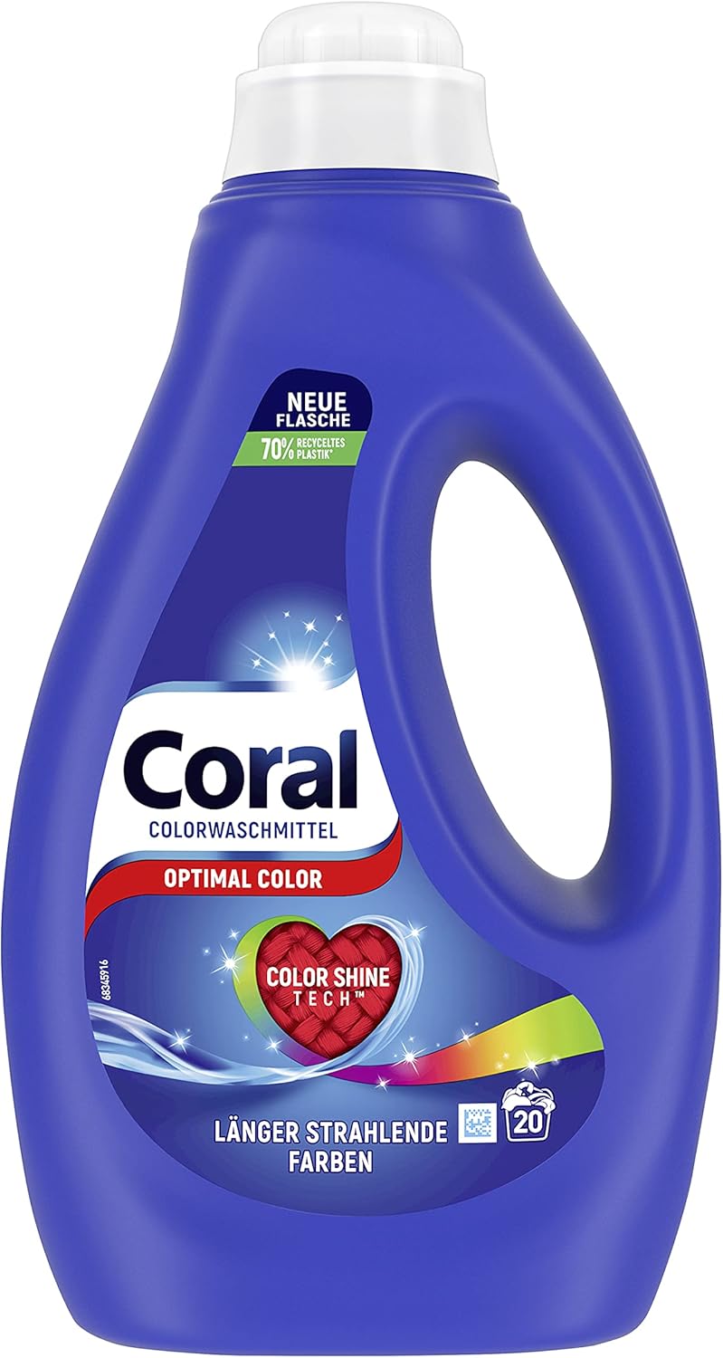 Coral Lessive de couleur Optimal Color Lessive liquide pour des ...