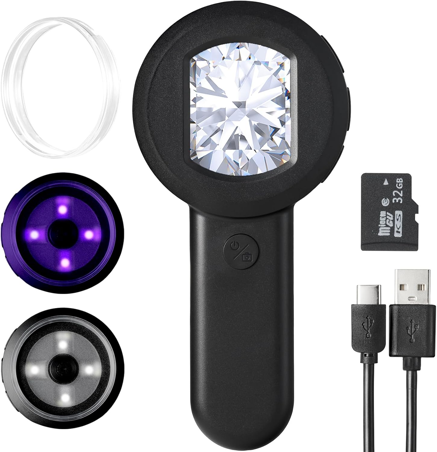 Amazon.com: GAMKII 100X Handheld Magnifying Glass Digital Magnifier ...