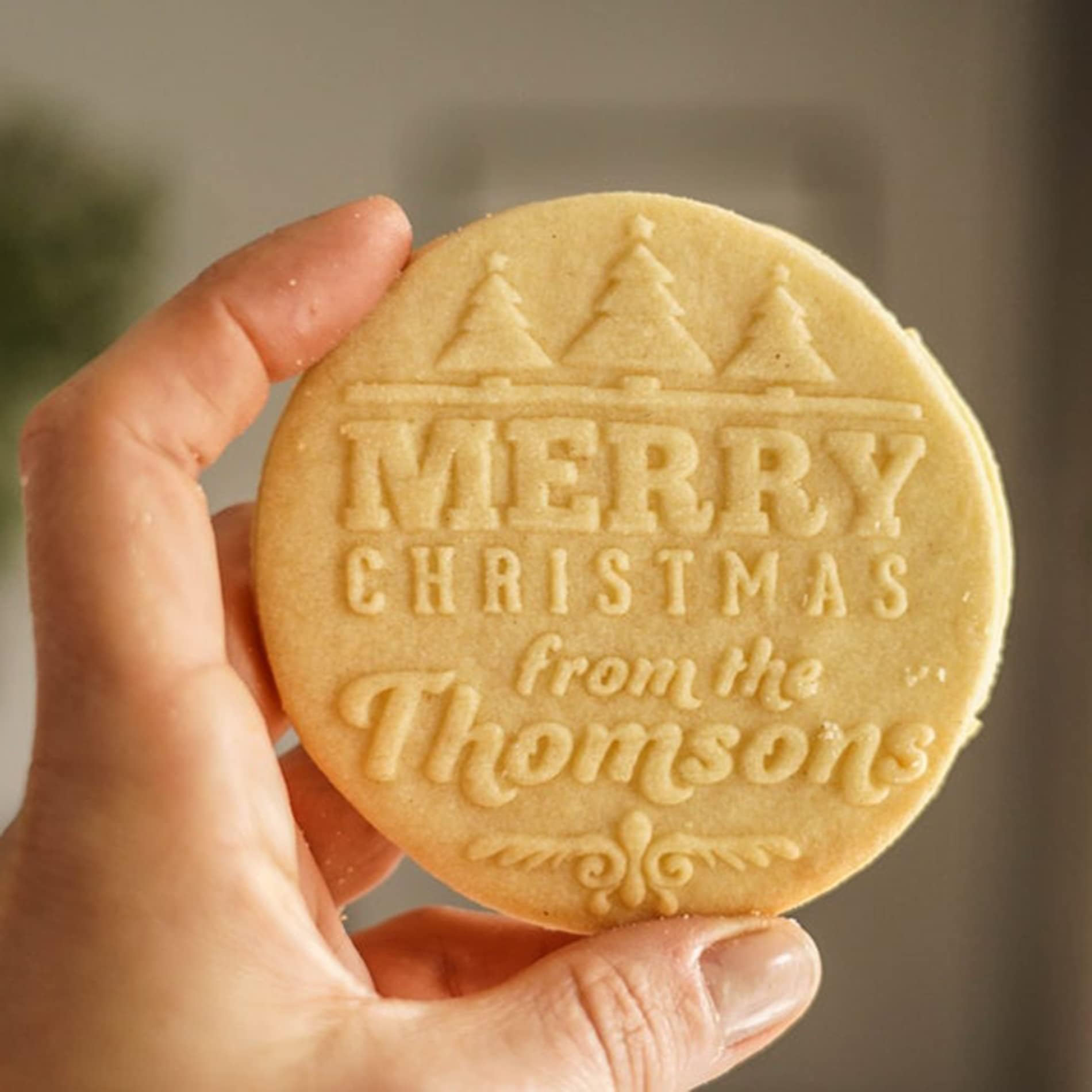 Amazon.com: Custom Cookie Stamp Cutters with Your Family Name ...