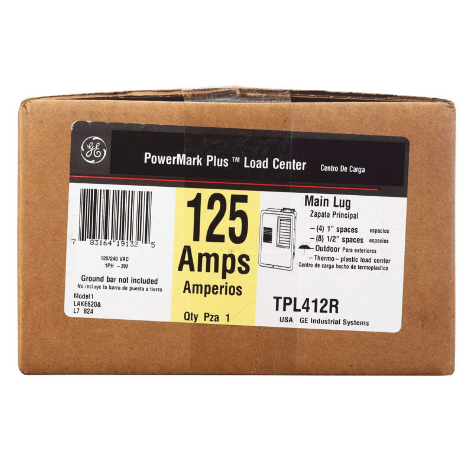 Ge Main Lug Load Center 125 Amp 8 Circuits Boxed for sale | Mesa, AZ ...