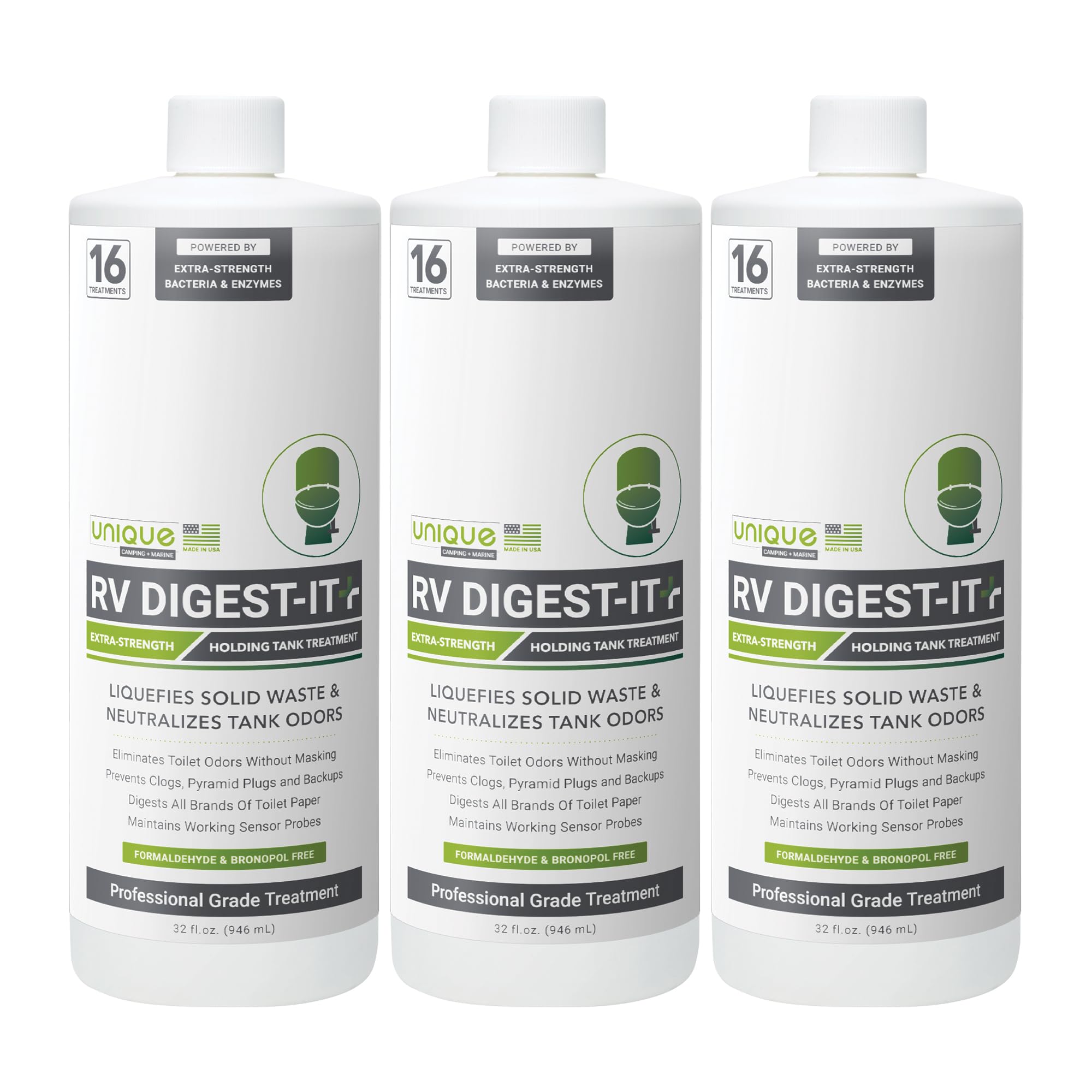 Snapklik.com : Unique RV Digest-It+, Extra-Strength Black Tank Treatment For RVs - Stronger ...
