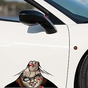 Amazon.com - Vesvory Halloween Horror Figures Peeking Sticker for Cars ...