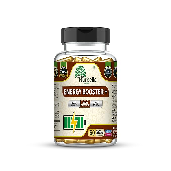 Buy Hurbella Energy Booster Capsules: Natural Vitality Support ...