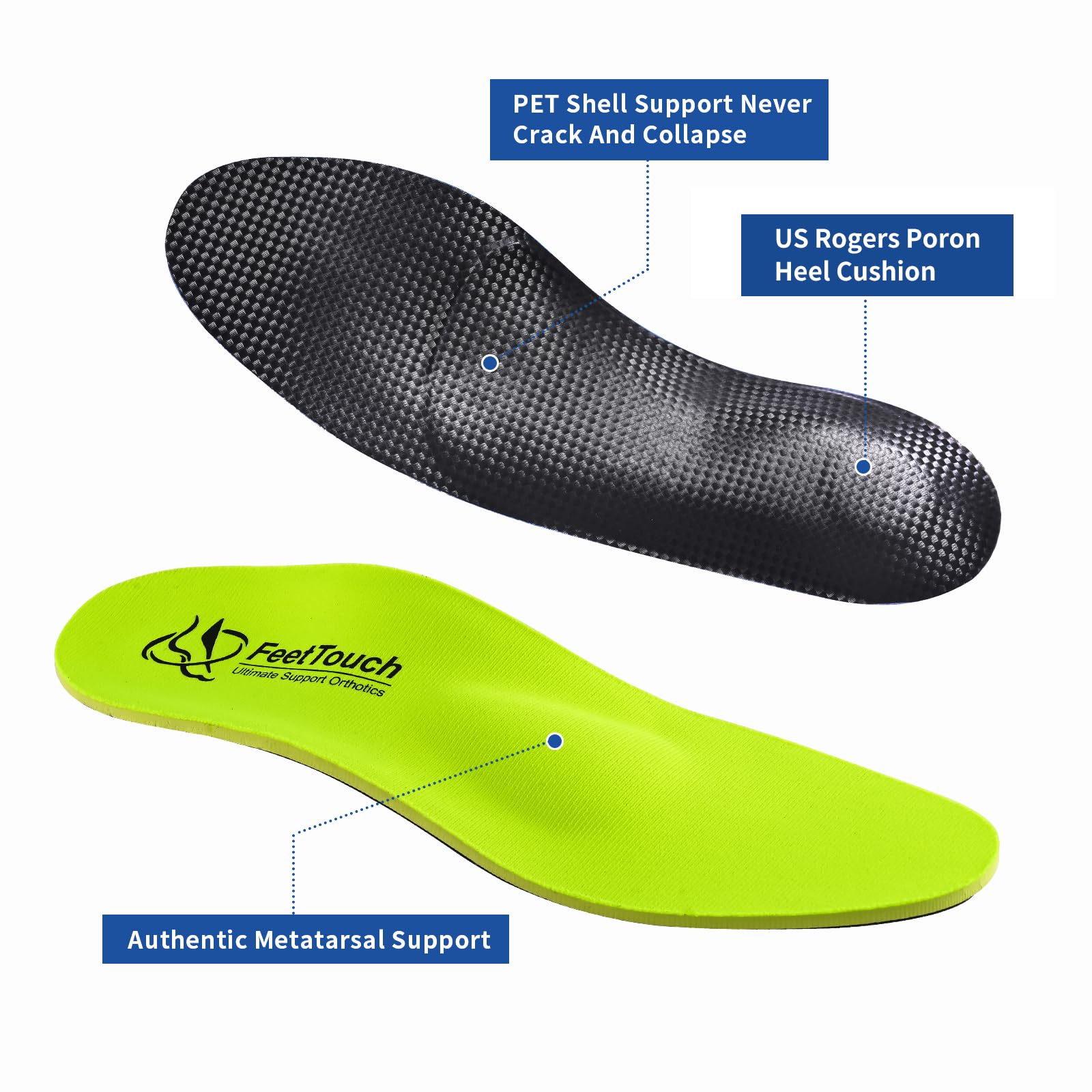 Snapklik.com : FeetTouch Strong Arch Support Orthotics For ...