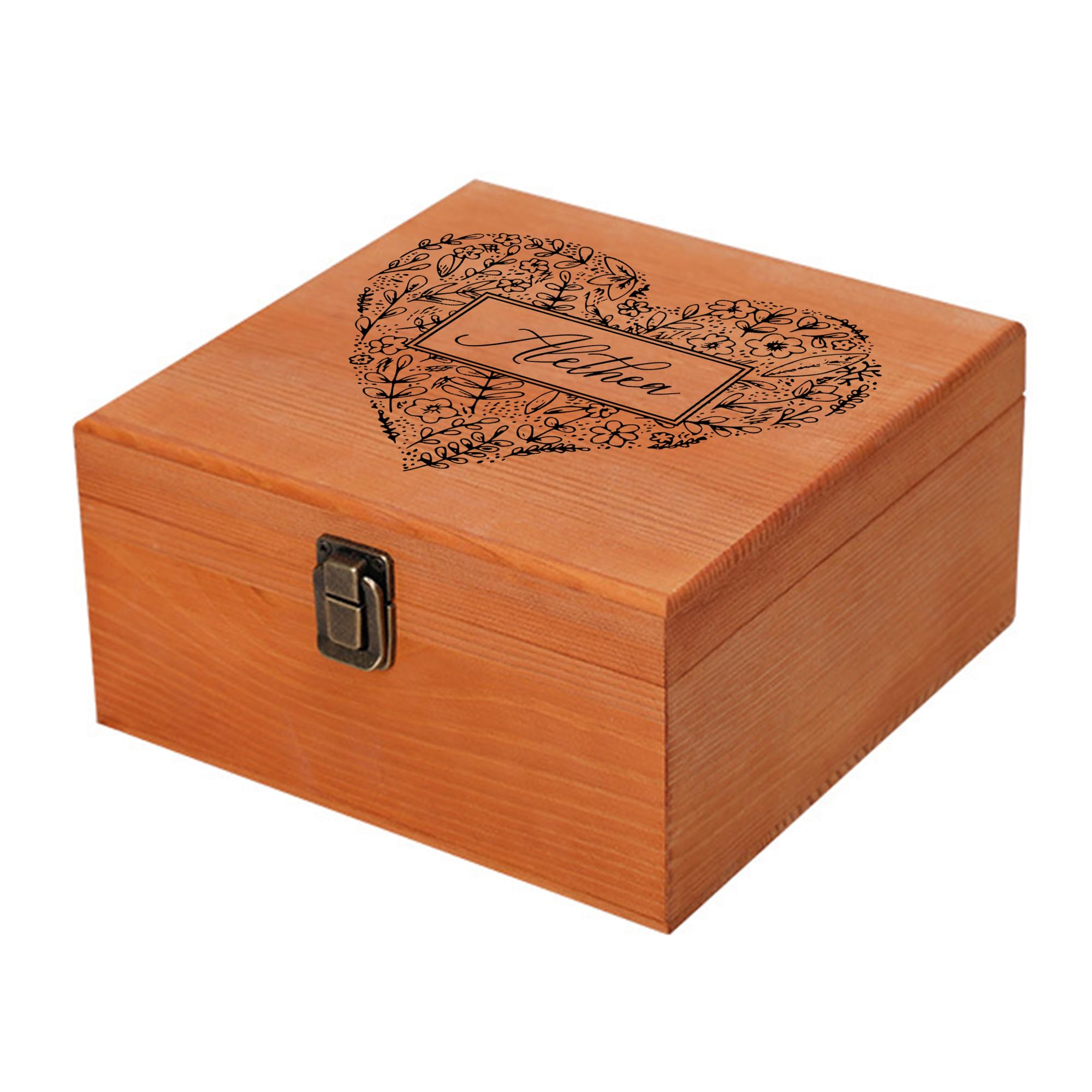 Amazon.com: Cooayyaooc Personalized Keepsake Memory Box Custom Name ...