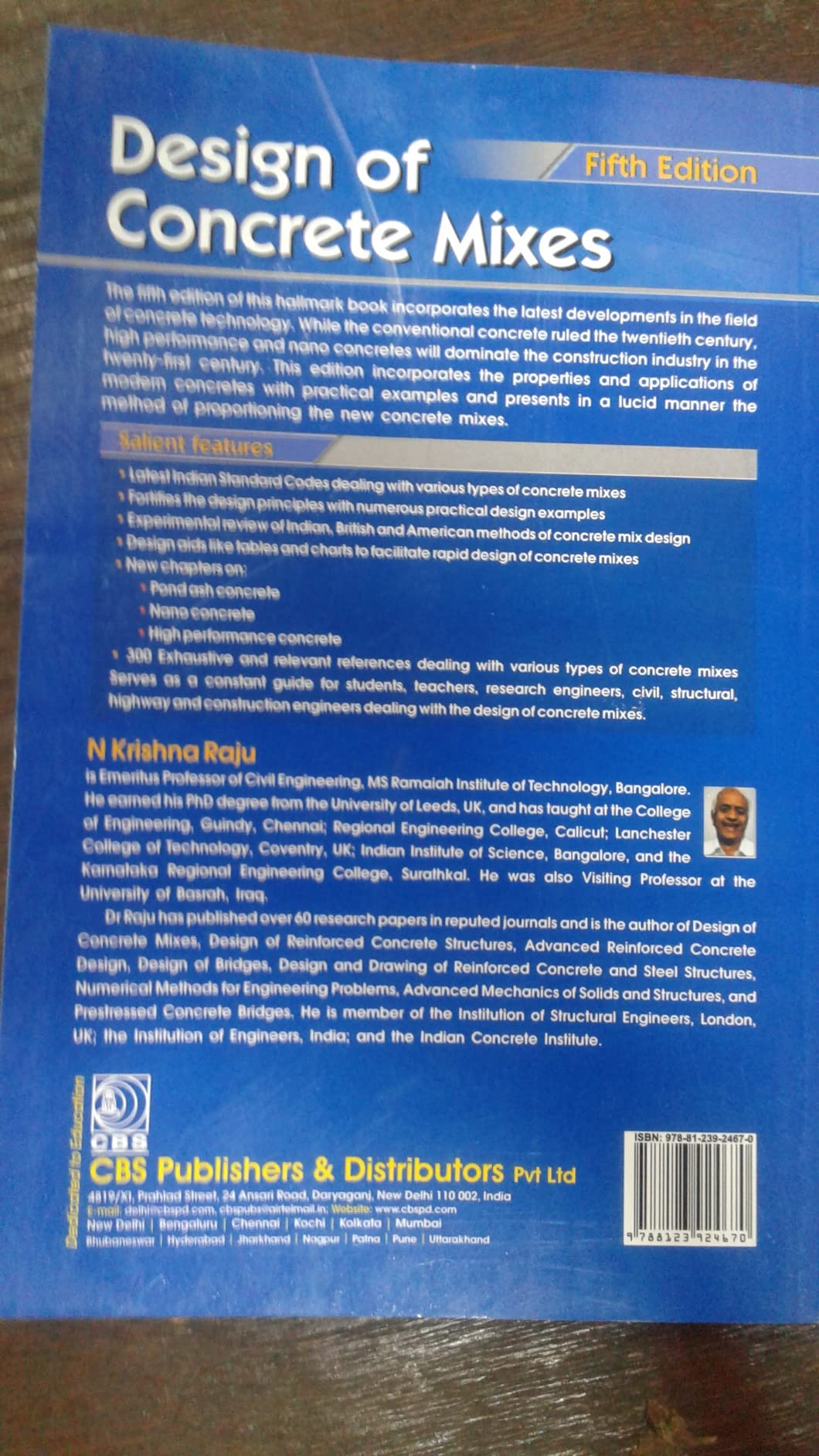 Buy Design Of Concrete Mixes 5Ed (Pb 2018) [Paperback] Raju N. K Book ...