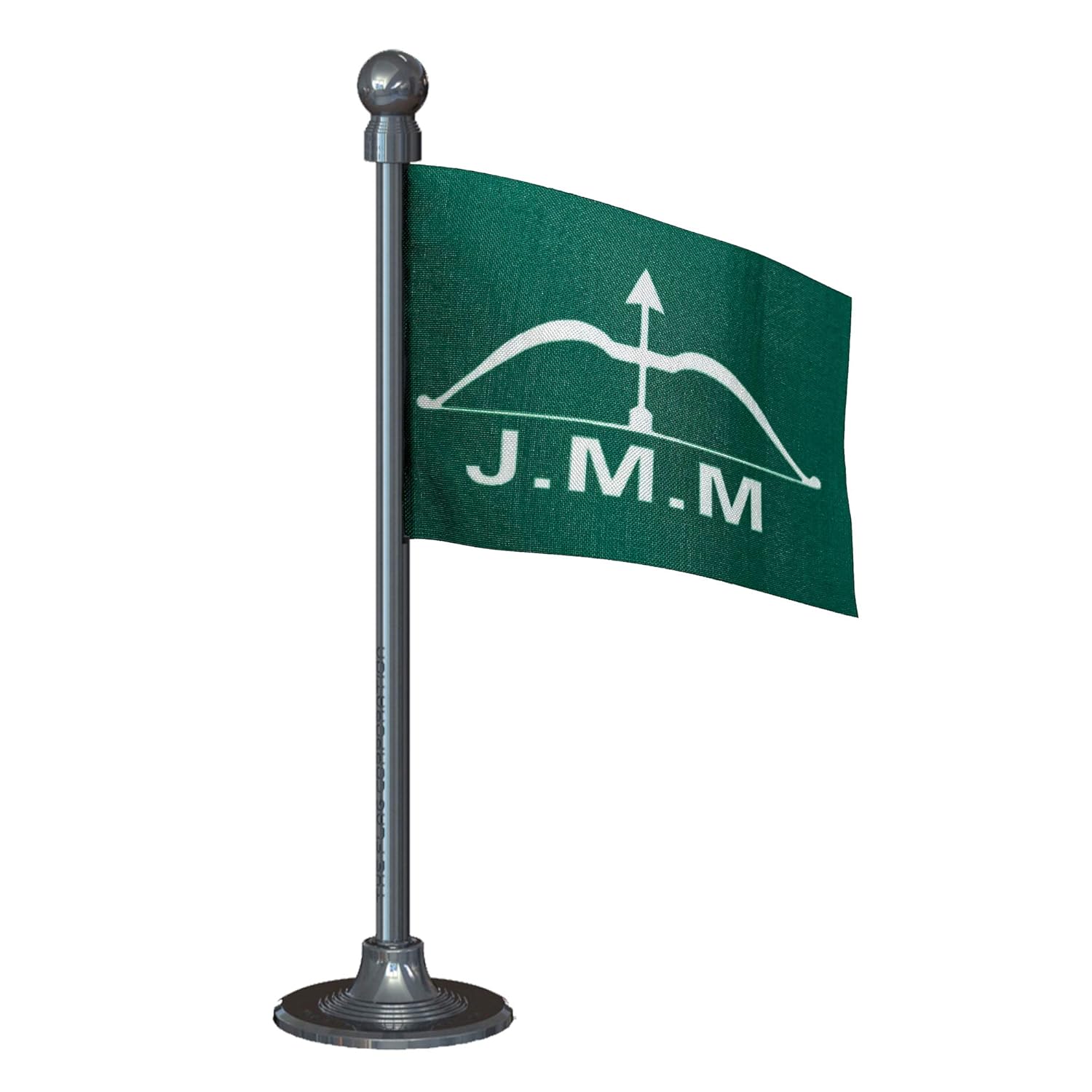 The Flag Corporation Jharkhand Mukti Morcha (JMM) Car Dashboard Flag ...