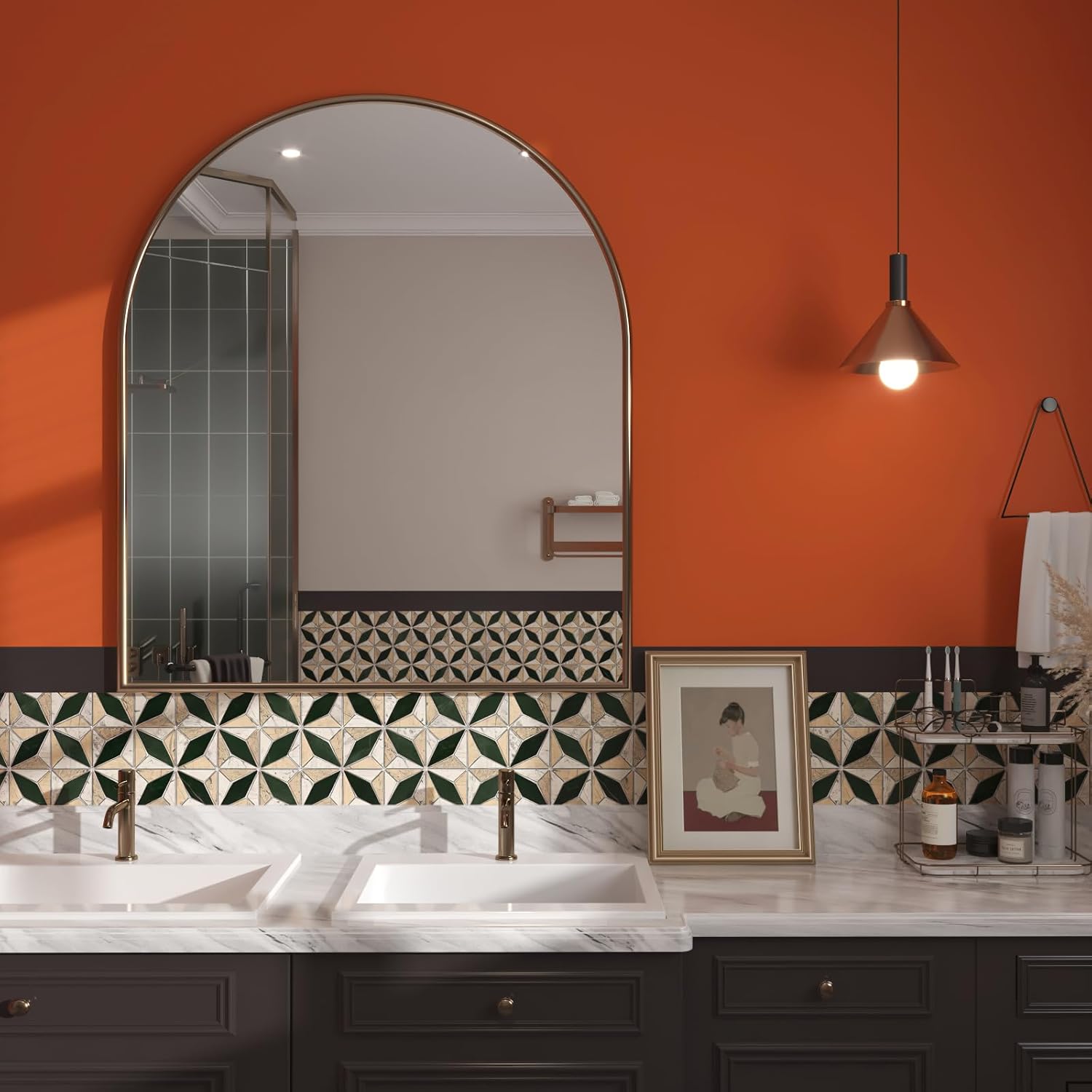 Laatse Papel adhesivo naranja de 15.7 x 393 pulgadas, color naranja ...