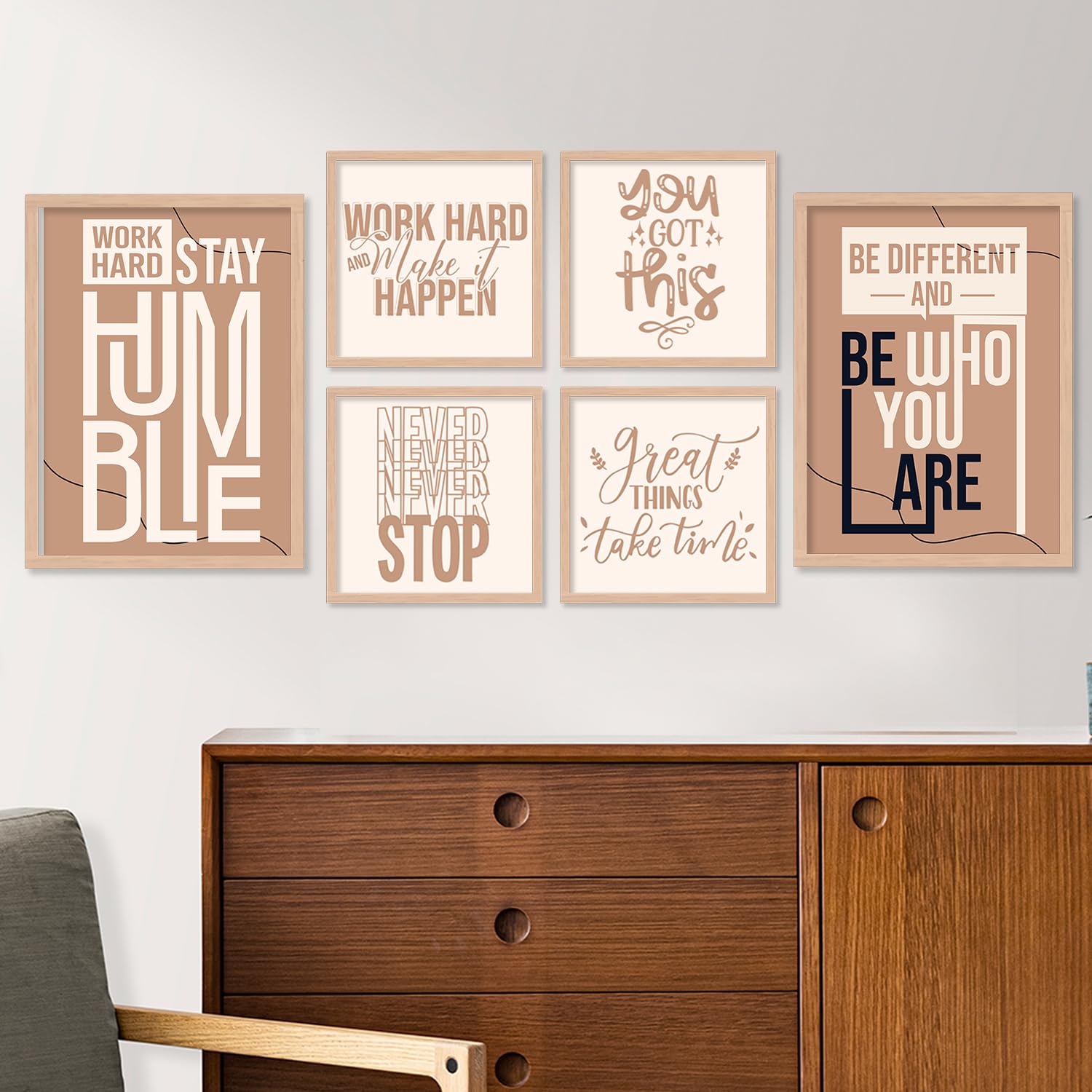 ARTELLY Motivational Wall Posters for Aesthetic Room Decor - Framed ...