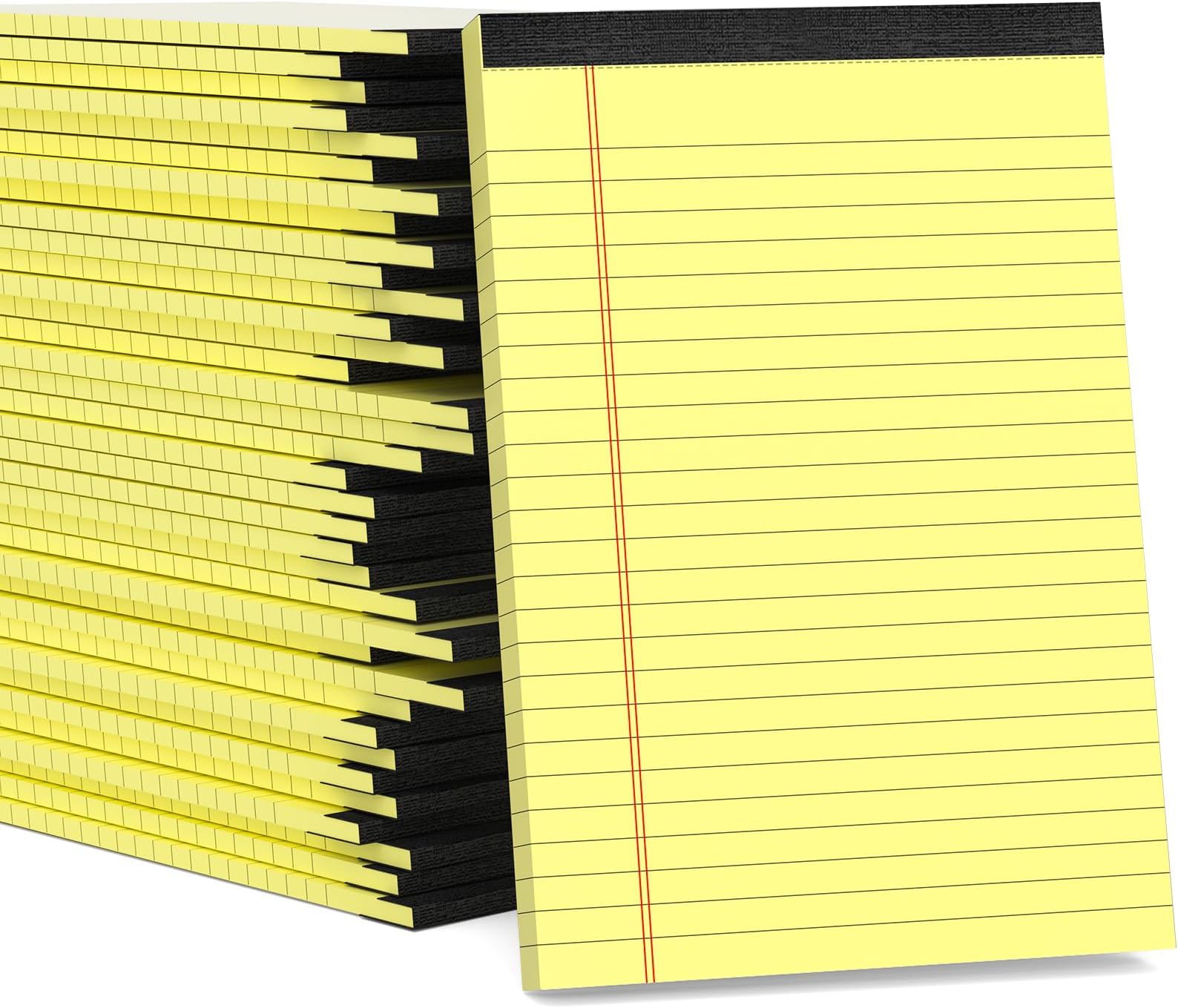 Amazon.com : Goefun 12 Pack Yellow Note Pads 5x8, Small Legal pads 5x8 ...