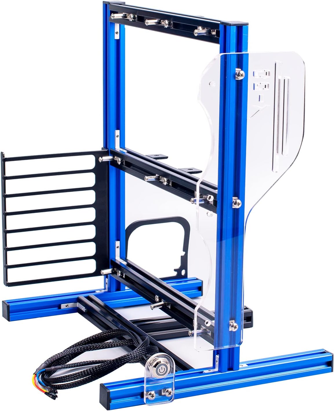 Bewinner Mini ITX MATX ATX PC Aluminum Open Air Frame Overclock Case ...