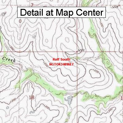 Amazon.com: USGS Topographic Quadrangle Map - Roff South, Oklahoma ...