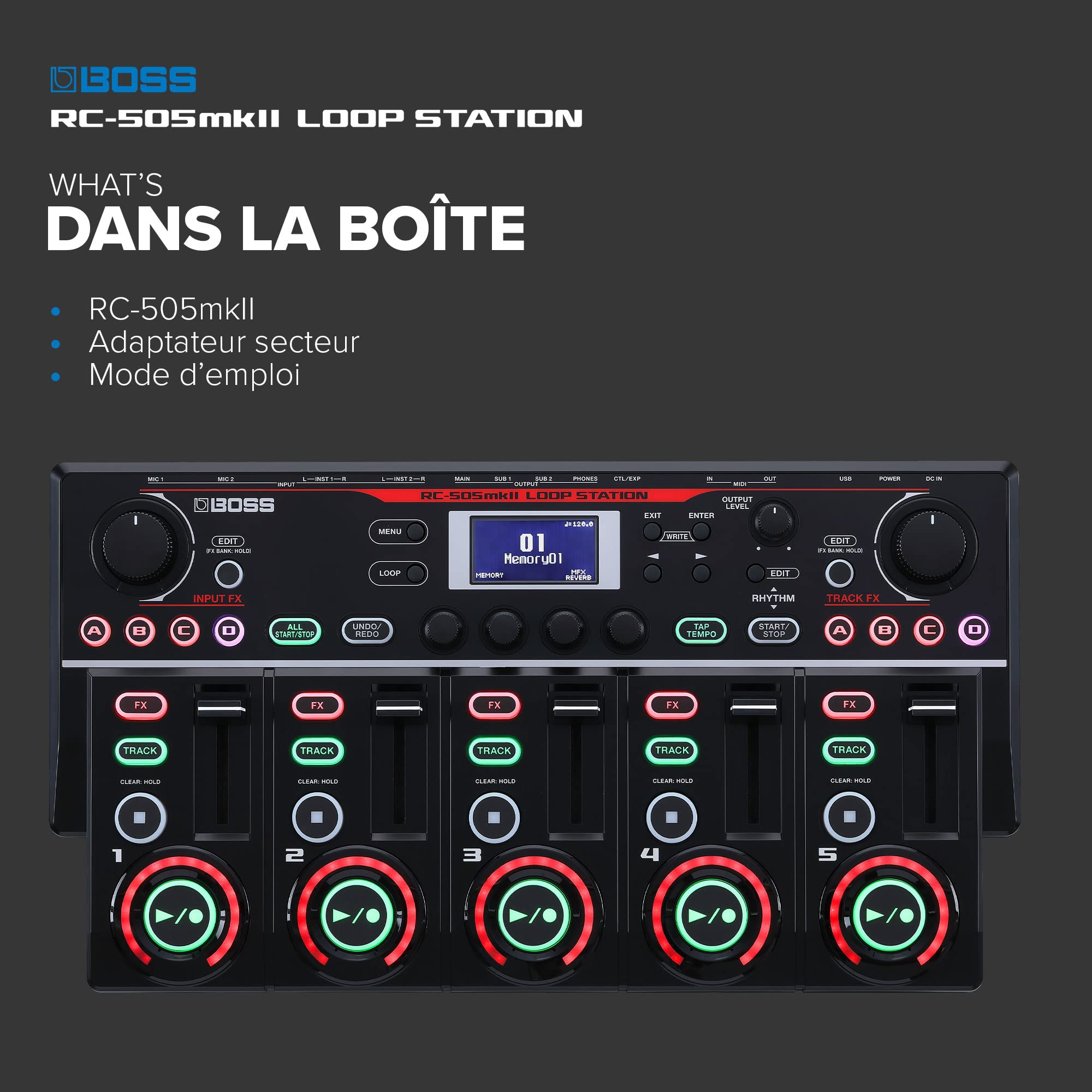 BOSS RC-505MKII Loop Station – The Industry Standard Tabletop Looper ...