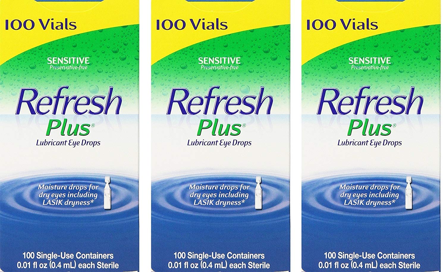 Buy llergan Refresh Plus Lubricant Eye Drops Single-Use Vials - 100 ...