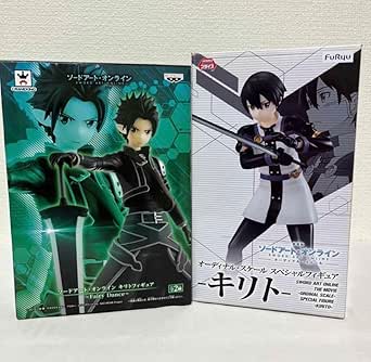 Amazon.co.jp: Sword Art Online Kirito Figure, Set of 2 : Toys & Games