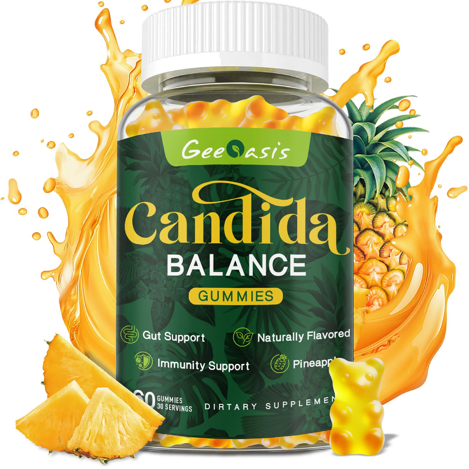 Amazon.com: Candida Support Gummies, Candida Cleanse Detox Supplement ...