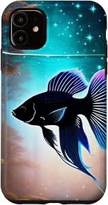 Amazon.com: iPhone 11 Cool Surreal Fish Love Aquariums Goldfish Betta ...