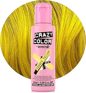 Crazy Color Vibrant Canary Yellow Semi-Permanent Hair Dye. Highly ...