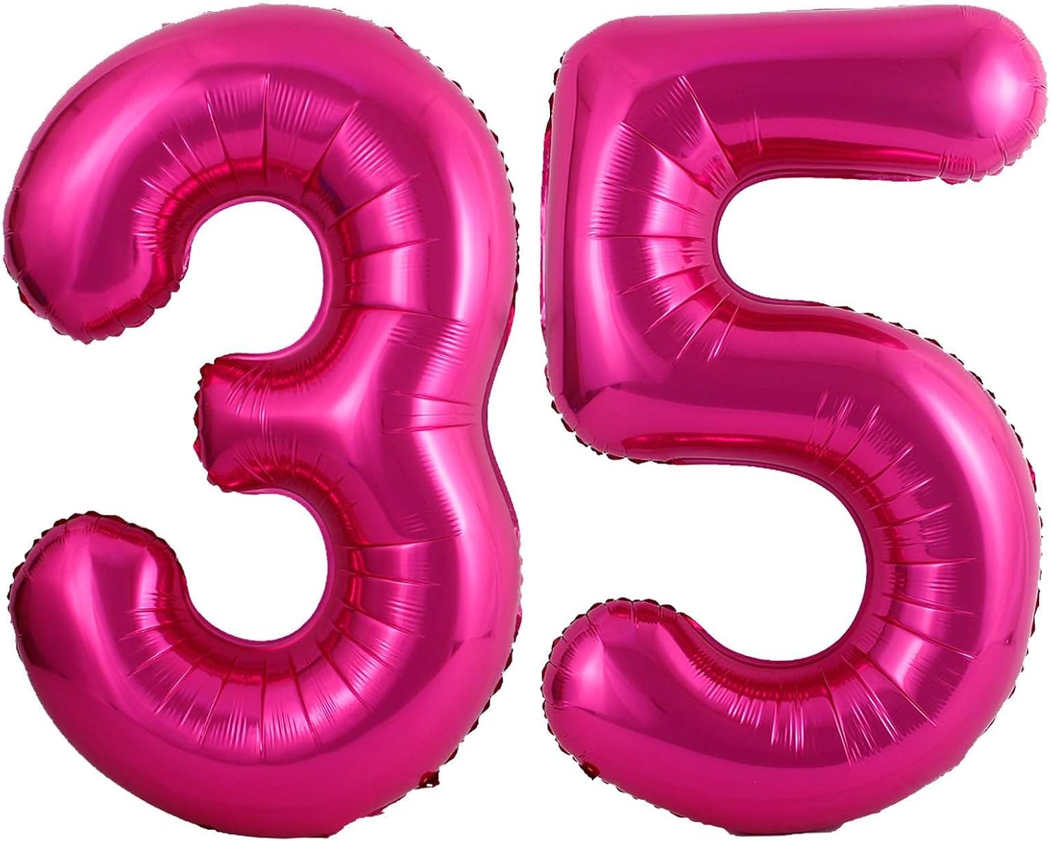 Amazon.com: Hot Pink 35 Number Balloons, 40 Inch Giant Number 35 ...