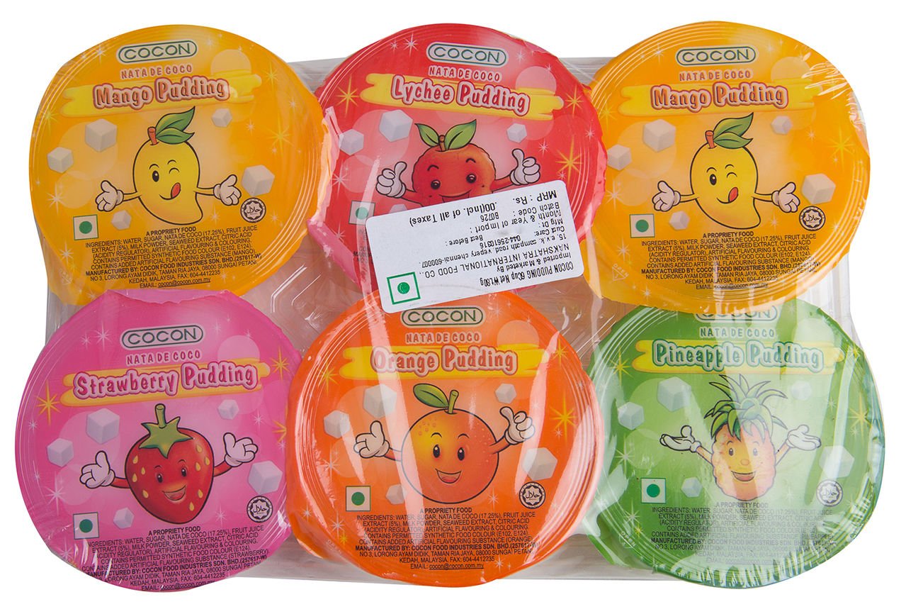 COCON Pudding 6CUP 480G, Multicolor, 480 g (Pack of 1) : Amazon.in ...