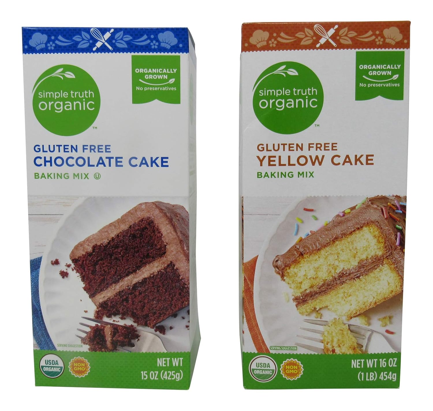 Amazon.com : Simple Truth Organic Gluten Free Non-GMO Cake Mix Bundle ...
