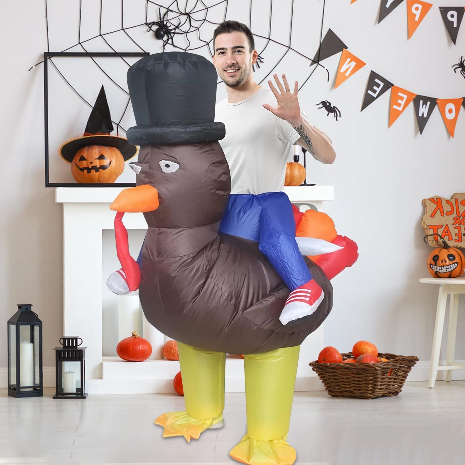 Inflatable Fancy Dress Costume Halloween Funny Blow Up Animal Costume ...