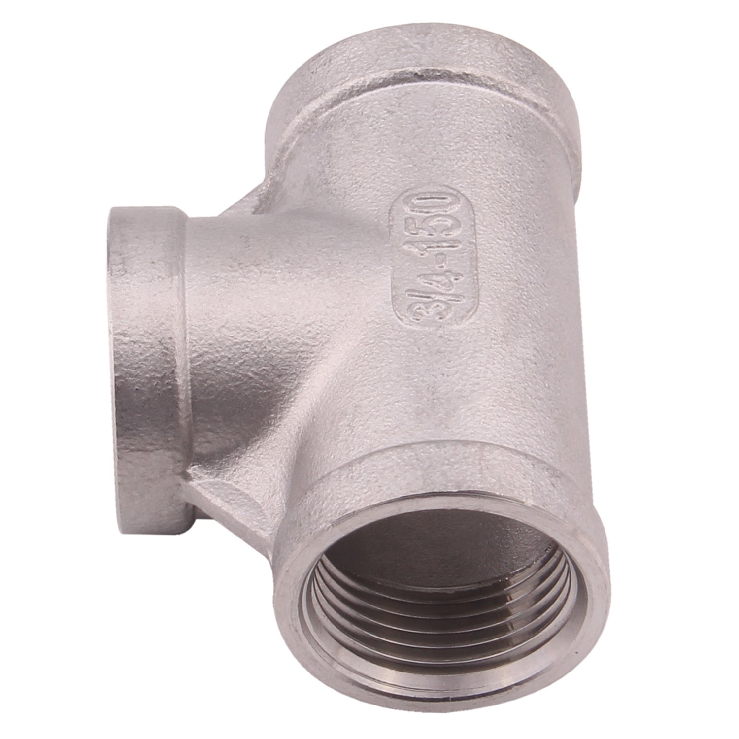 Snapklik.com : DERPIPE Stainless Steel Tee Adapter - 3/4 Inch Female 3 ...