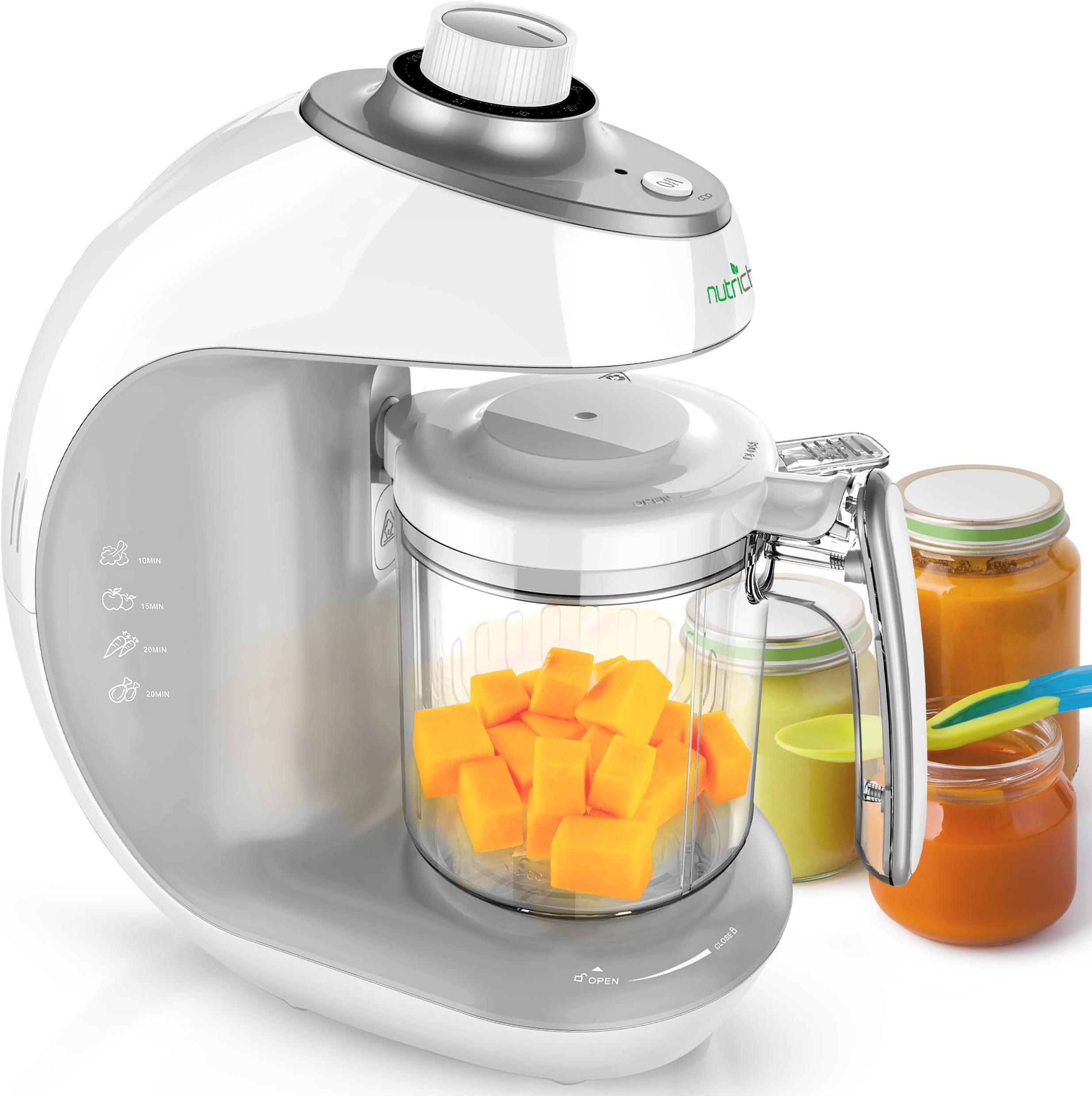 Amazon.com: NutriChef Baby Food Maker | 2-in-1 Steam Cooker & Puree ...