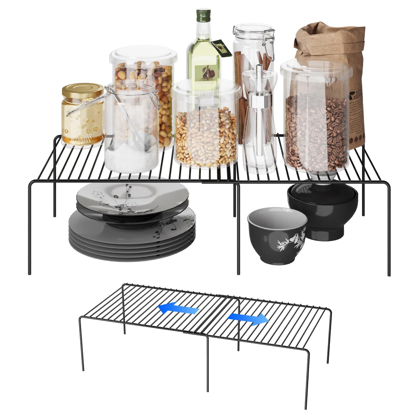 taiheis L13.5’’~23’’ Cupboard Shelf,Cabinet Shelf for Kitchen ...